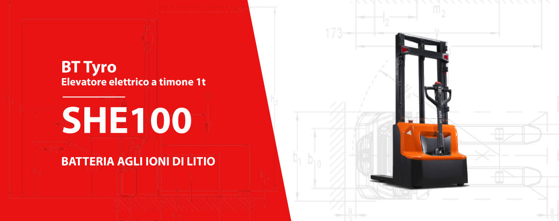 BT Tyro SHE 100 - GHETTI 3 - Carrelli Elevatori Toyota in Toscana